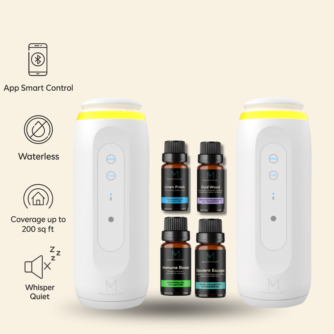 ZenPlug Twin Bundle – 2 Diffusers + 4 Luxury Oils